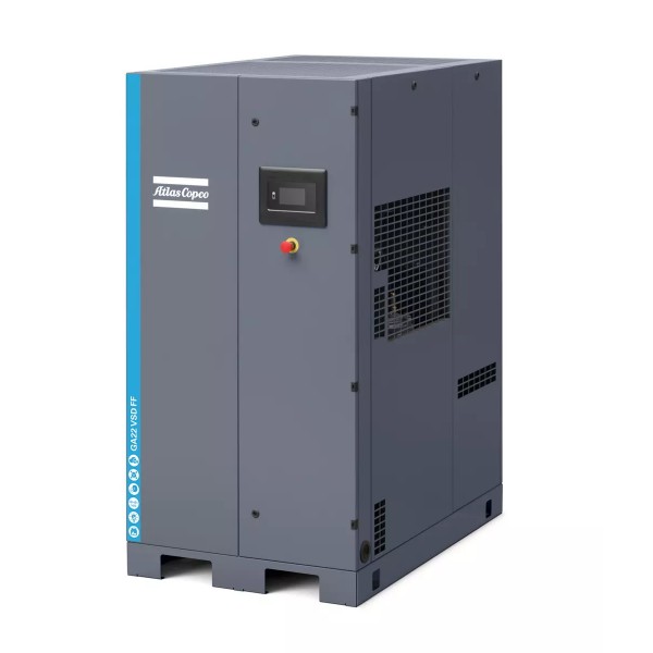 Atlas Copco Schraubenkompressor GA 22 VSD FF inkl. Kältetrockner - 13 ...
